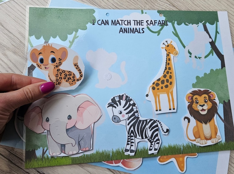 Animal Matching, Printable Animal Activity, Animal Habitats, Preschool ...