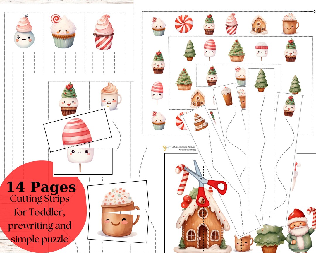 Christmas Cookies Printable Fine Motor Skills Activity Kit for Kids ...