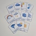 Weather Cards, Weather Cube. Weather Game. Montessori Flashcards. Pre ...