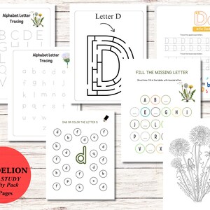 Dandelion Unit Study and Activity Pack, Nature Study, Life Cycle ...
