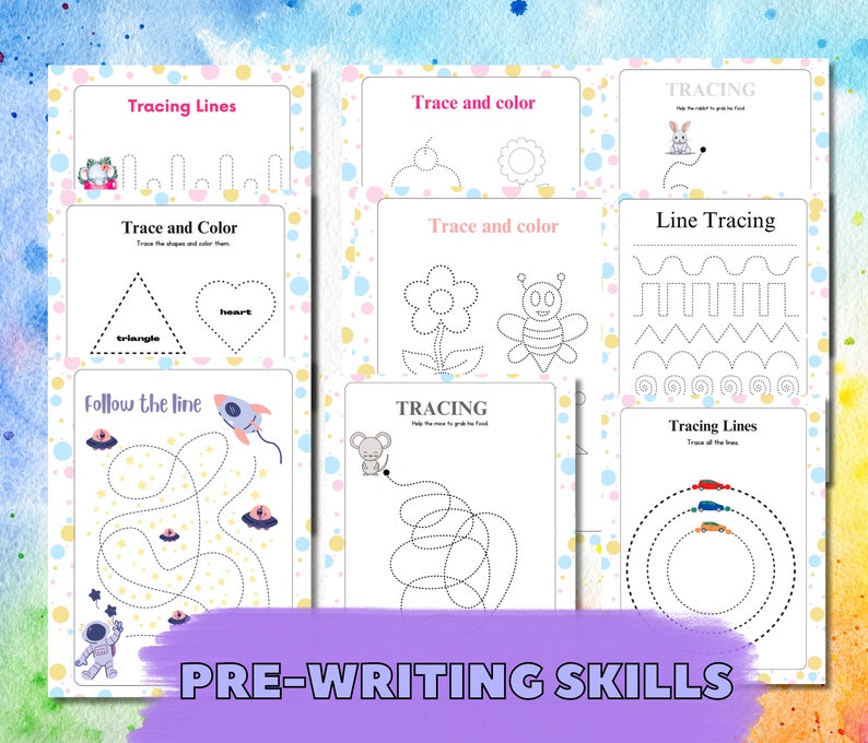 Homeschool Line Practice for Toddler, Preschool Tracing Lines and ...