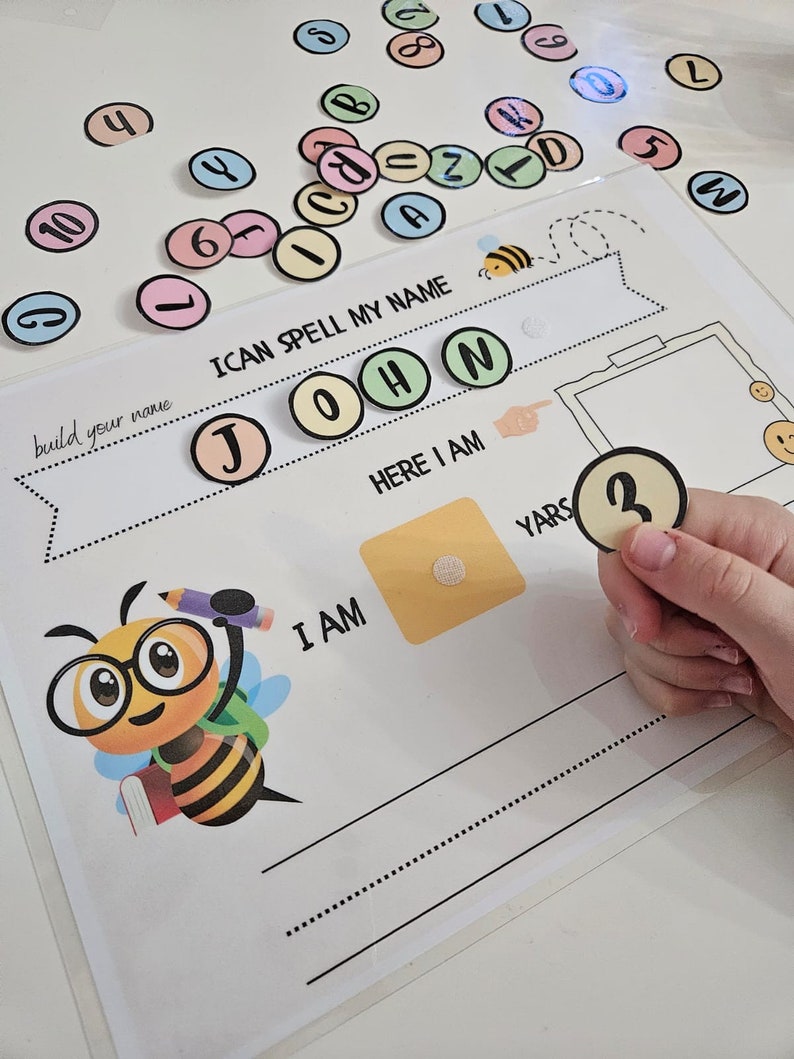 Name Activity for Kids, Printable - Etsy