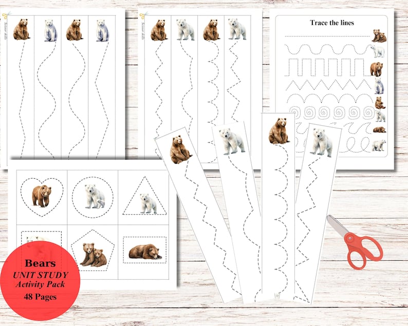 Brown Bear and Polar Bear Unit Study and Activity Pack, for Children 3 ...