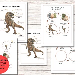 Dinosaurs Unit Study, Preschool Learning Pack (PDF) - Etsy