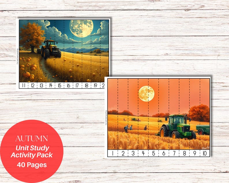 Autumn Unit Study, Fall Activities, Ages 3-6 (digital Download) - Etsy