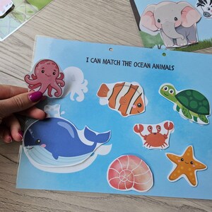 Animal Matching, Printable Animal Activity, Animal Habitats, Preschool ...