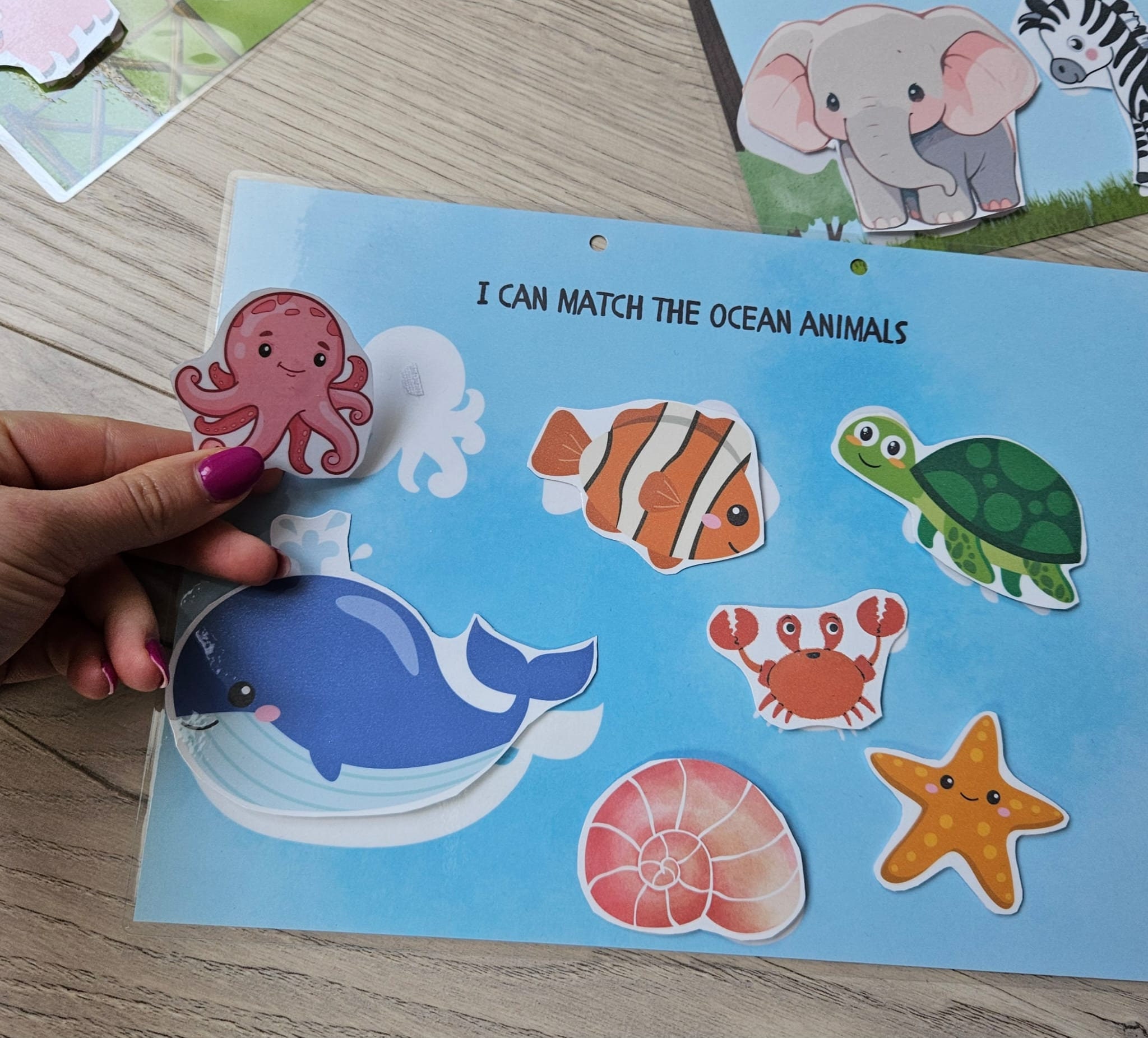 Animal Matching, Printable Animal Activity, Animal Habitats, Preschool ...