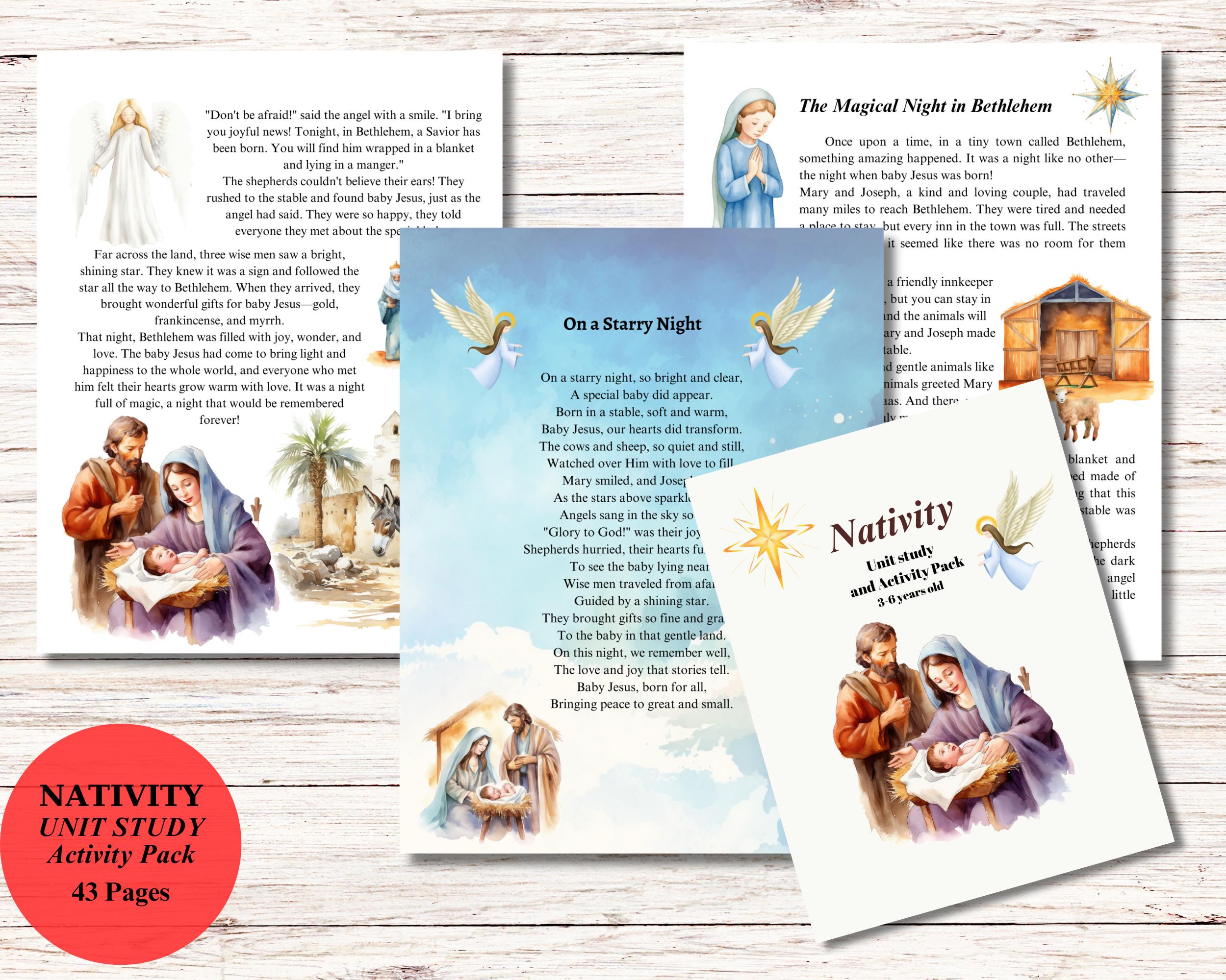 Nativity Unit Study, Nativity Activities, Nativity Poems, Nativity ...