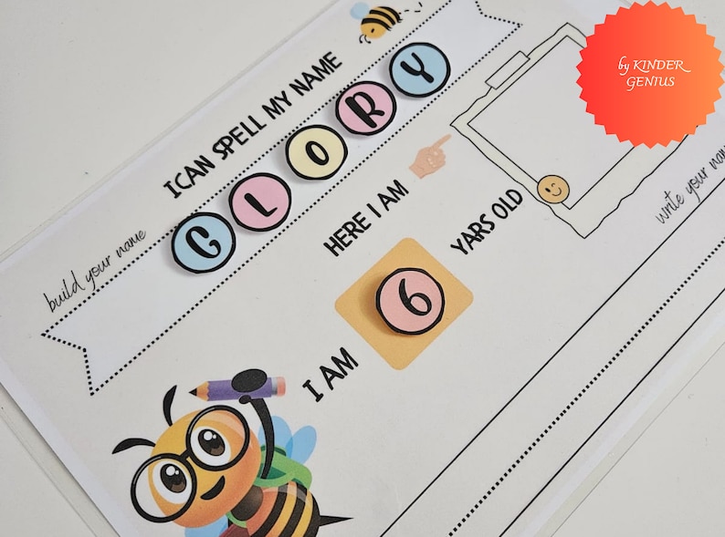 Name Activity for Kids, Printable - Etsy