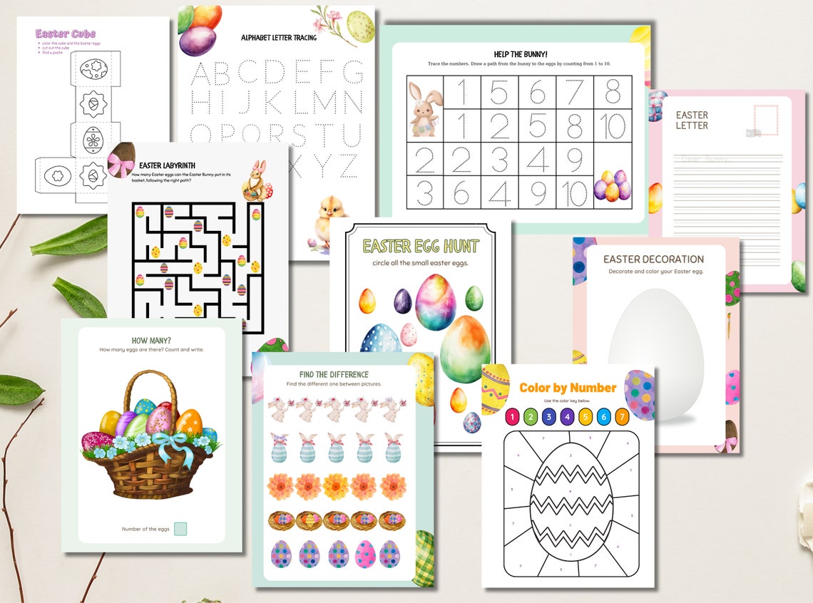 Easter Unit Study, Bunny Letter, Preschool Activities, DIGITAL DOWNLOAD ...