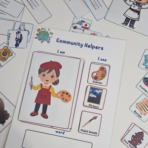 Community Helpers Printable, Montessori Activity (PDF Download) - Etsy