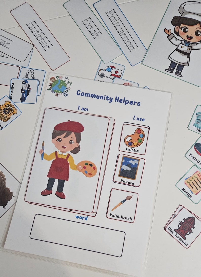 Community Helpers Printable, Montessori Activity (PDF Download) - Etsy
