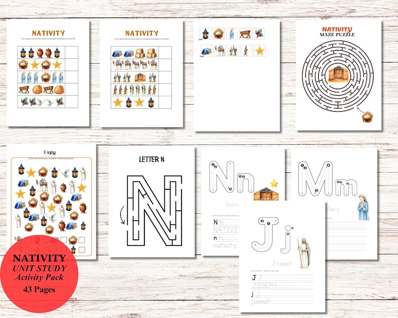 Nativity Unit Study, Nativity Activities, Nativity Poems, Nativity ...