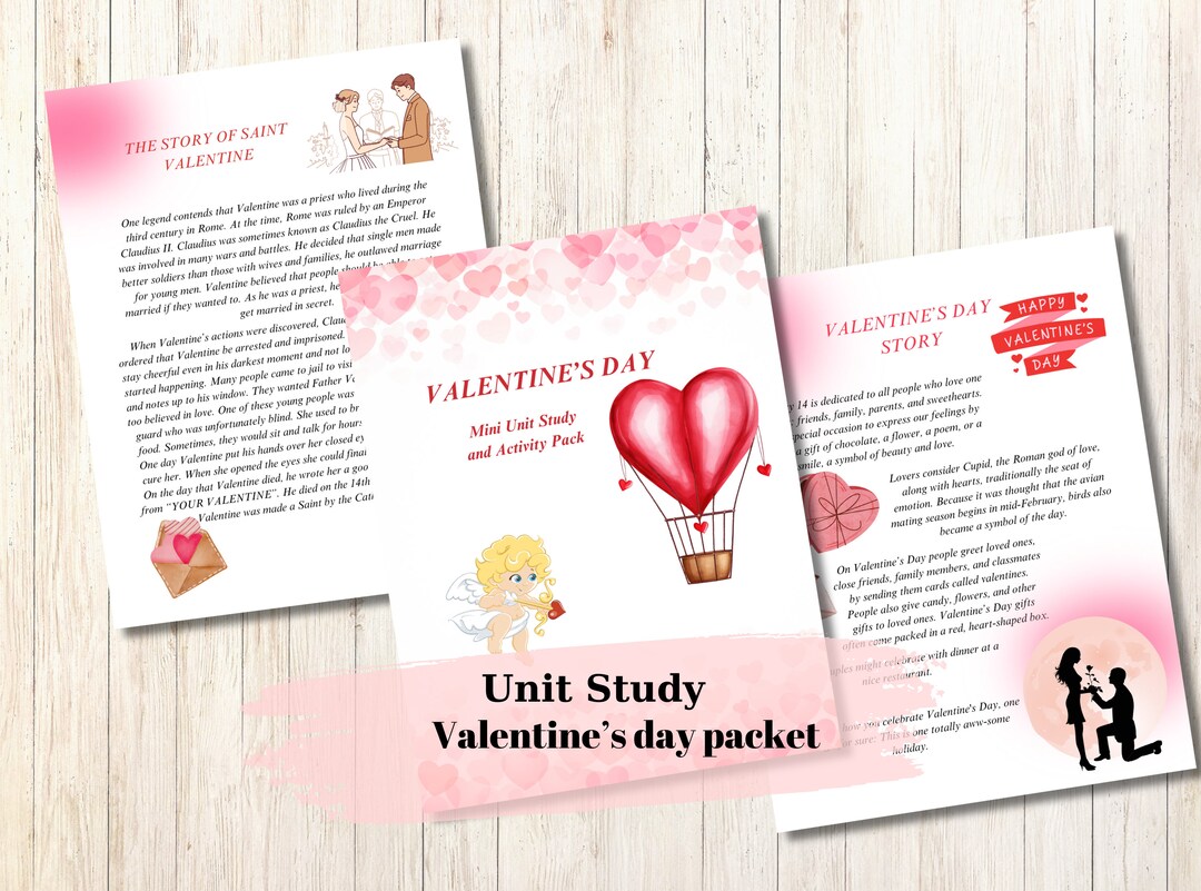 Valentine's Day and Saint Valentine Unit Study for Homeschool ...