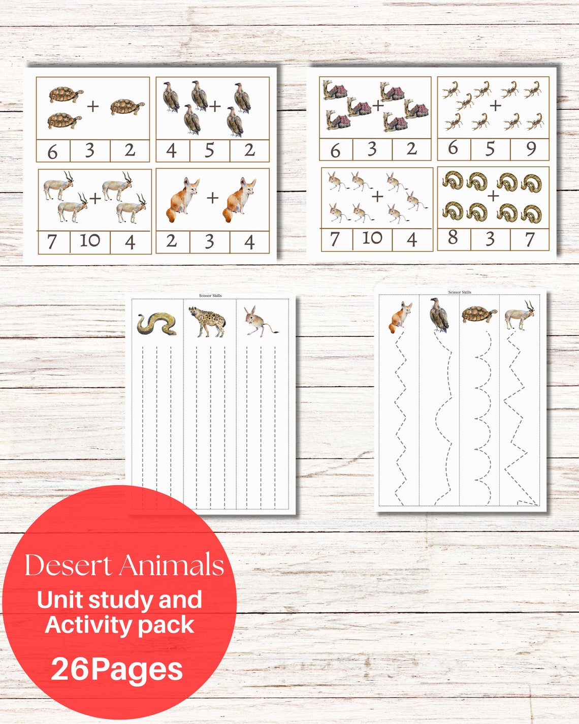 Desert Animals Unit Study, Desert Activities, Nature Journal - Etsy