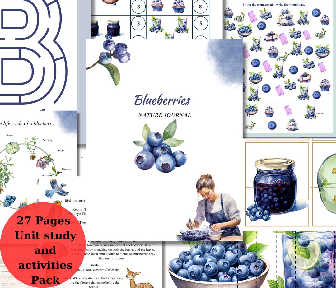 Blueberry Unit Study, Blueberry Poem, Nature Study, Life Cycle, Summer ...