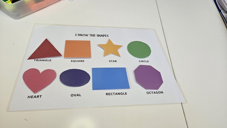 Printable Shapes Worksheets for Kids: Preschool Kindergarten Homeschool ...