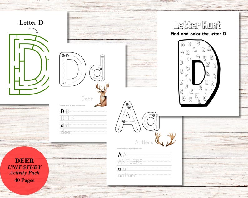 DEER Unit Study, Life Cycle, Anatomy, Deer Activities, Kids 3-6 Years ...