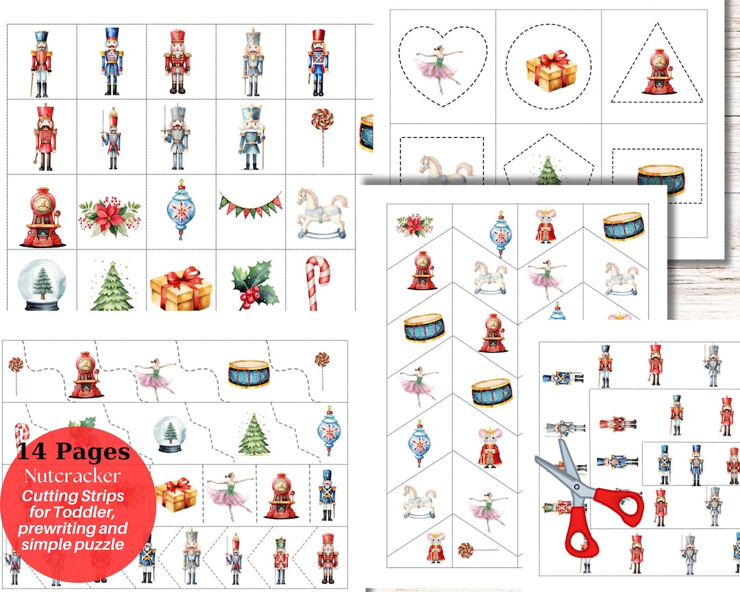 Nutcracker Printable Fine Motor Skills Activity Kit for Kids ...