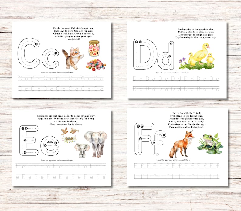 Alphabet Poems for Each Letter. Great for Kindergarten or Preschool ...