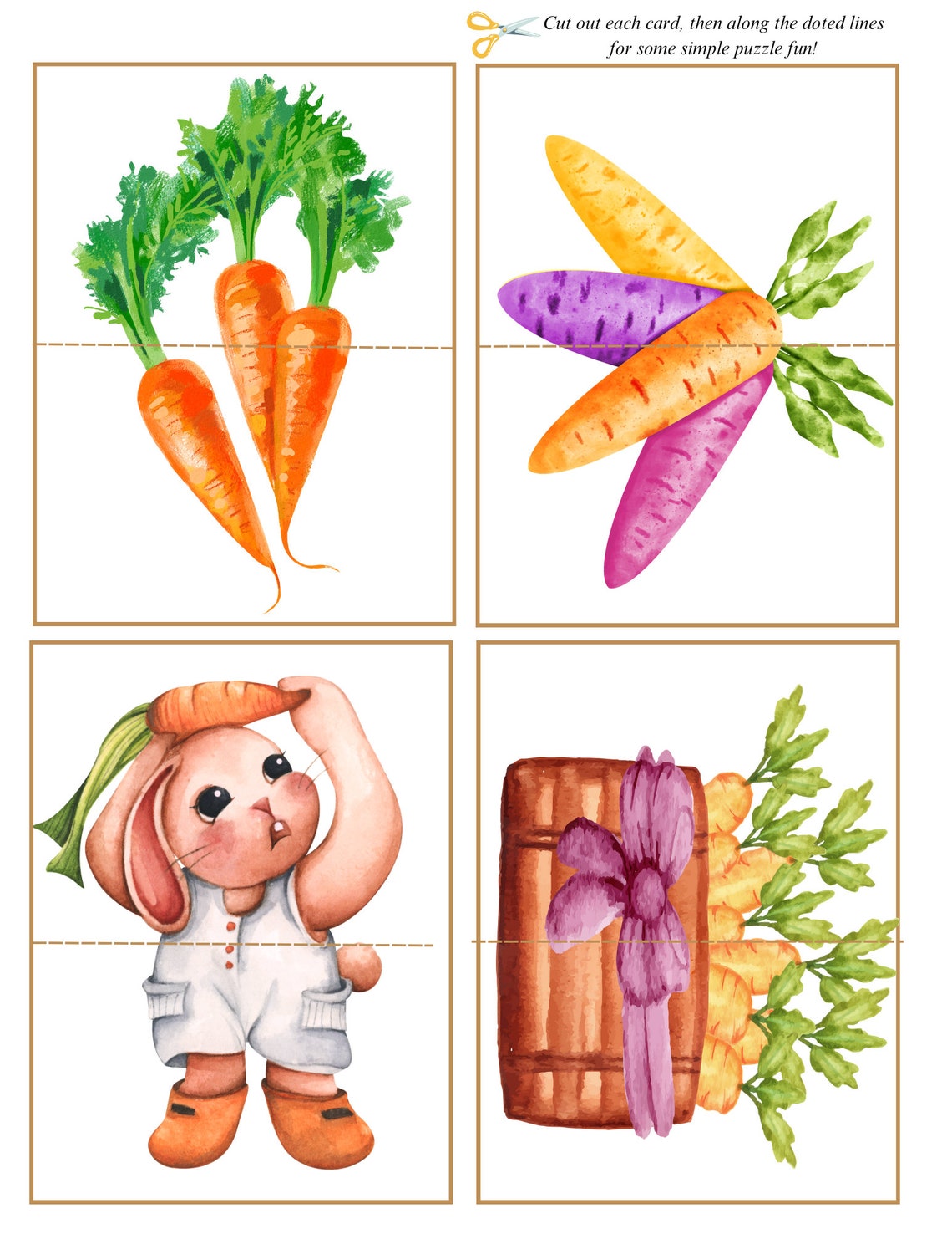 Carrot Unit Study, Vegetable Printable Activity, Nature Home School ...