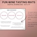 Printable Wine Tasting Mats for Fun Wine Tasting at Home - Etsy