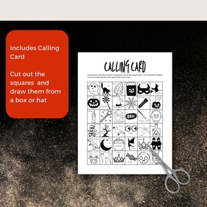 Printable Halloween Bingo Game Black and White - Etsy Canada