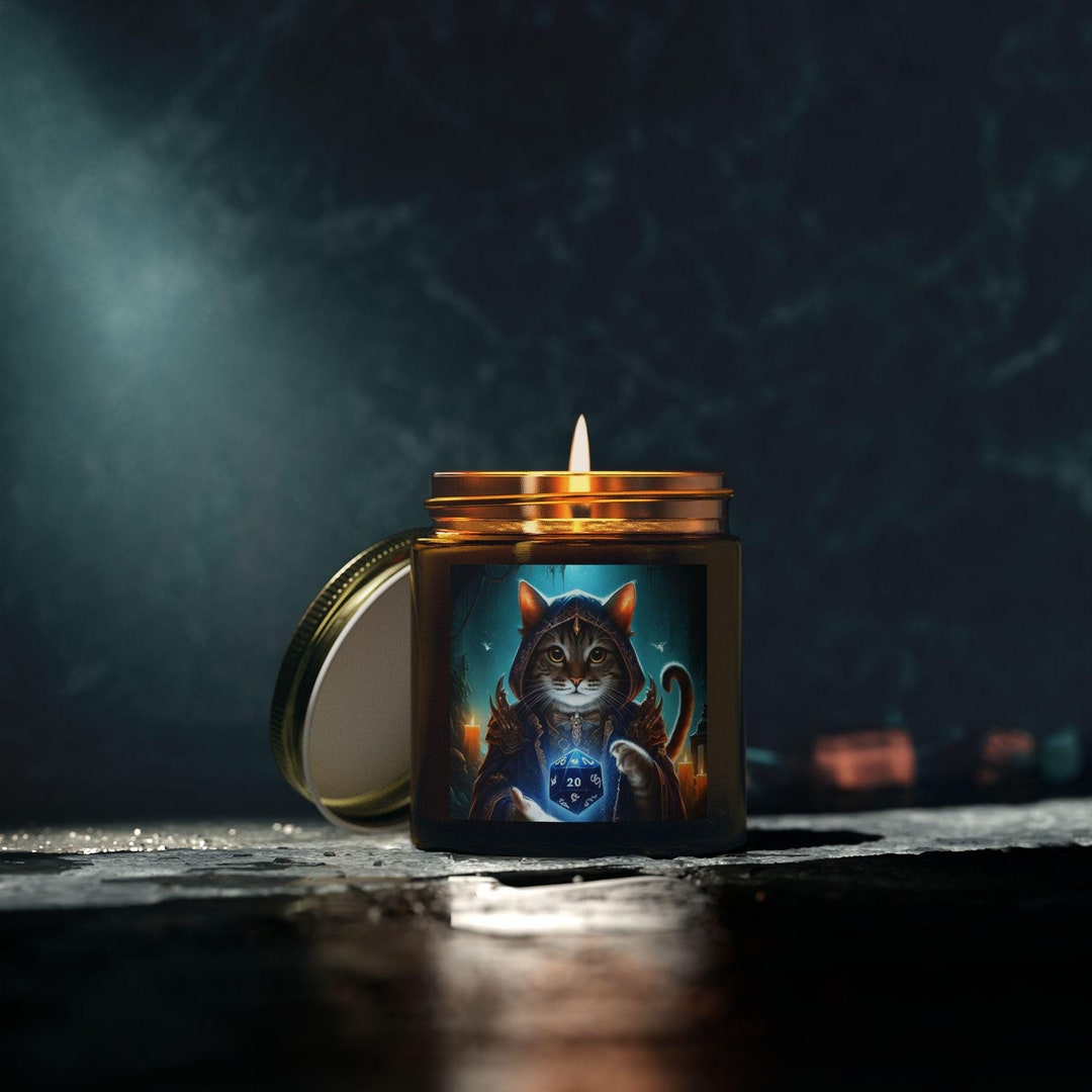 Cat Sorcerer Scented Candle: RPG Gamer Gift (4oz) - Etsy