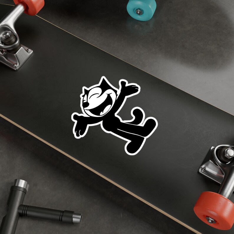Felix the Cat Vinyl Decals: Kiss-cut Stickers for Decor - Etsy