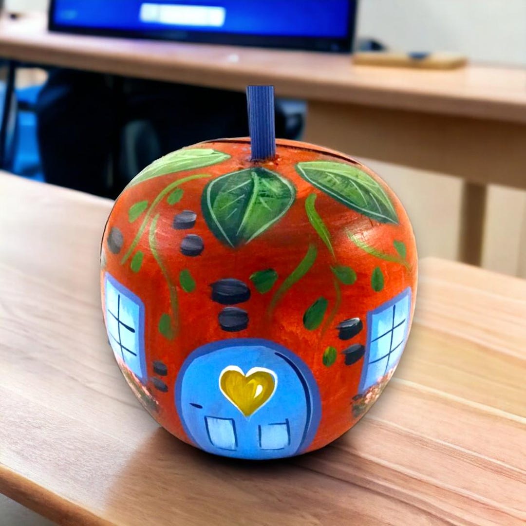 Wooden Money Box "apple", Money Box, Wooden Money Box, Piggy Bank ...