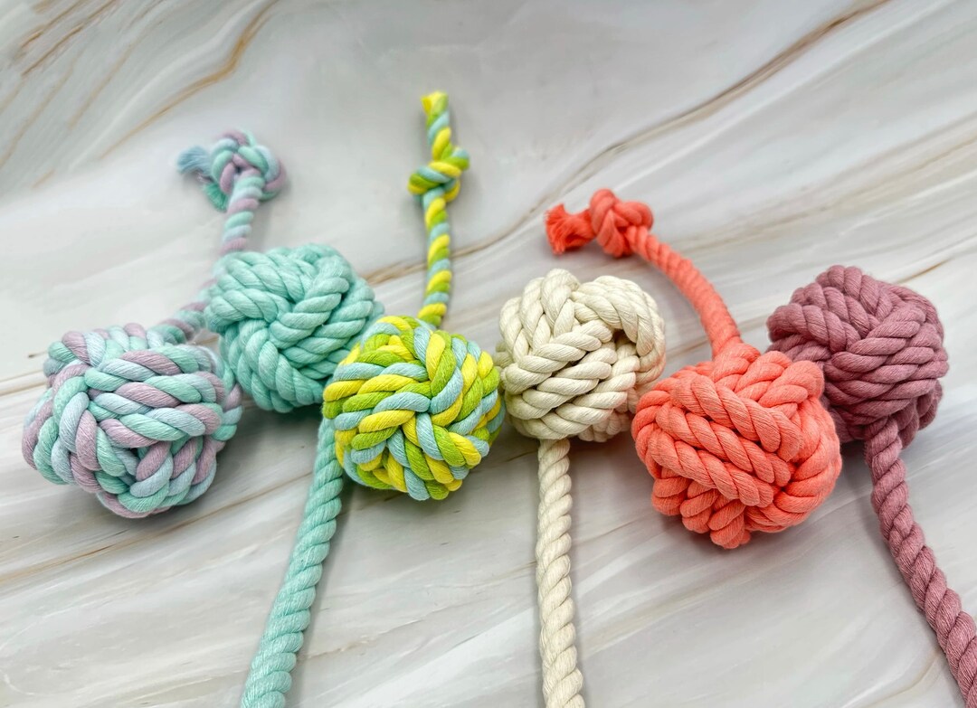 Monkey Fist Handmade | Dog Toy | Throwing Ball | Sling Ball | Monkey ...