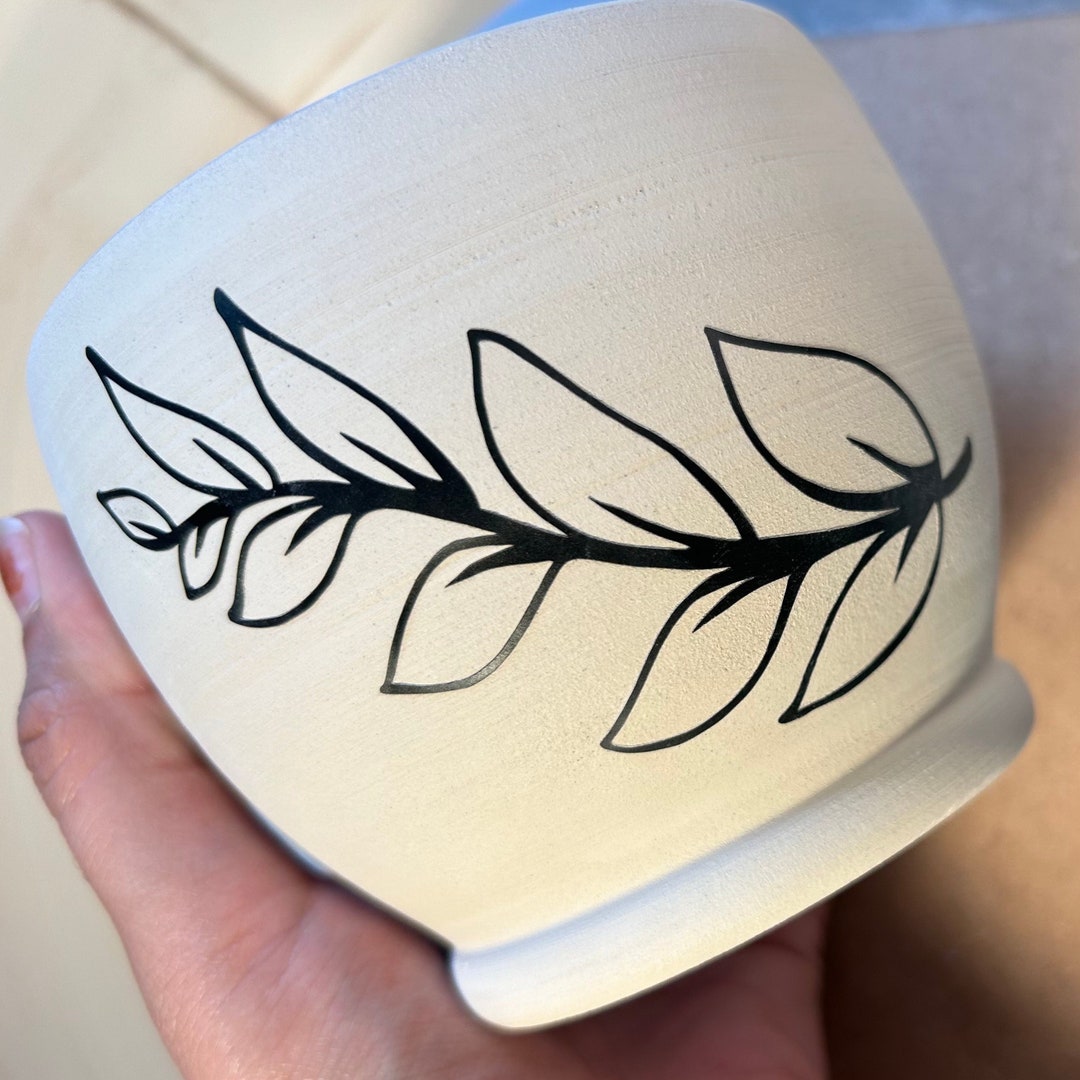 Leafy Vine Resist Stickers for Pottery Stencil Pattern Sticker for ...