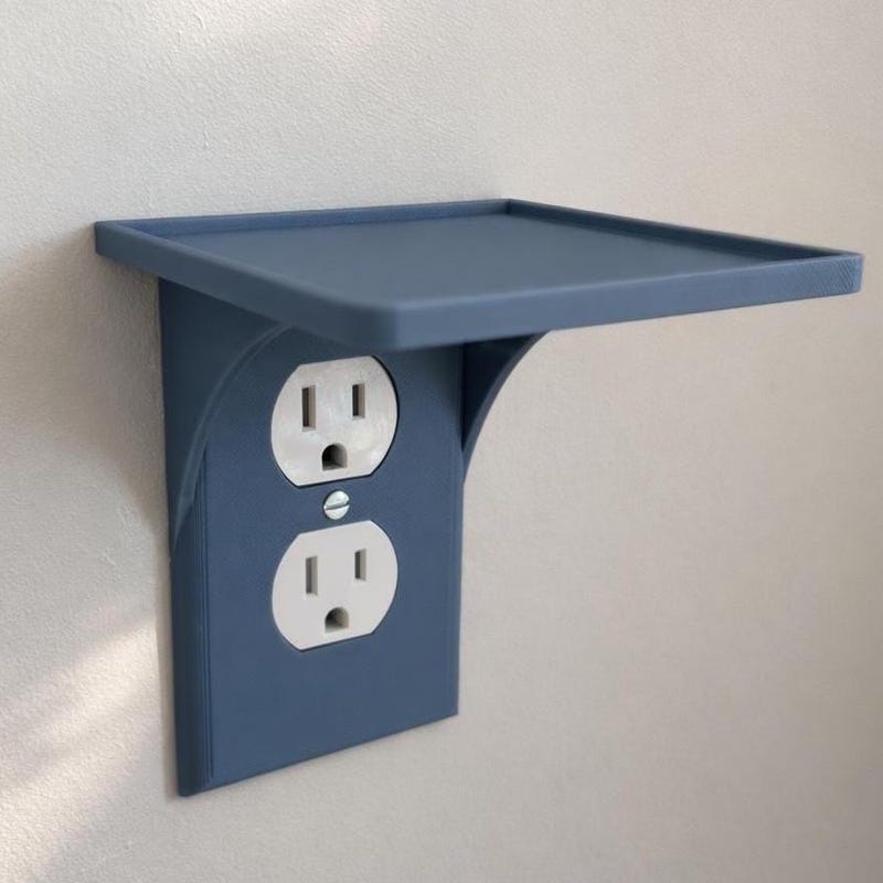 Wall Outlet Phone Shelf - Etsy