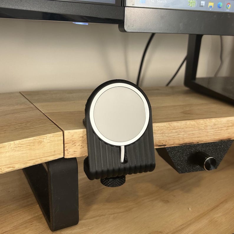 Apple Magsafe Clamp-on Holder – 3D Printed Desk Mount With Cable ...