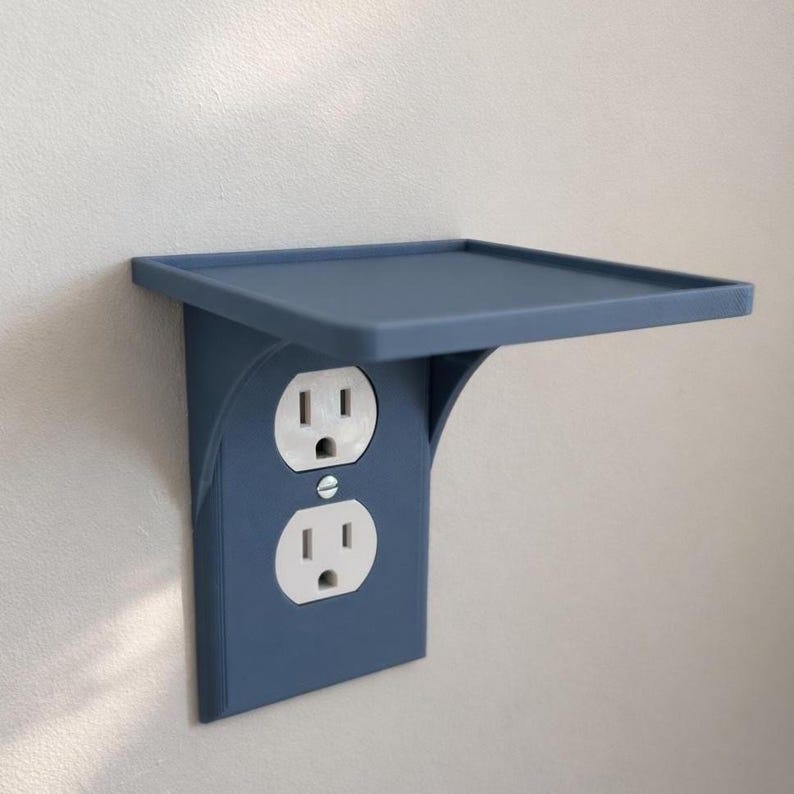 Outlet Shelf for Duplex Outlets – Wall Plate Organizer for Phones ...