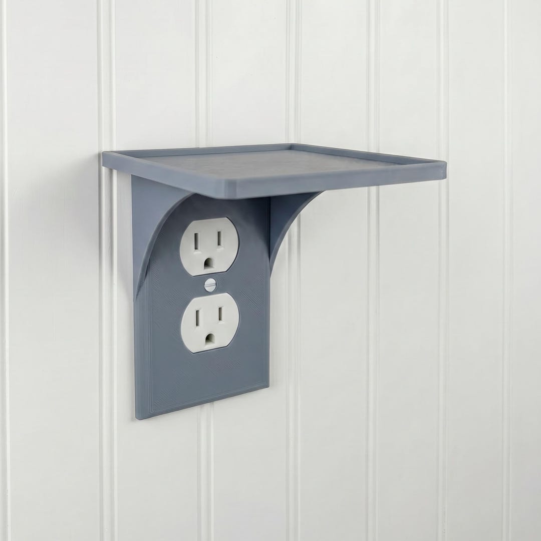 Outlet Shelf for Duplex Outlets – Wall Plate Organizer for Phones ...