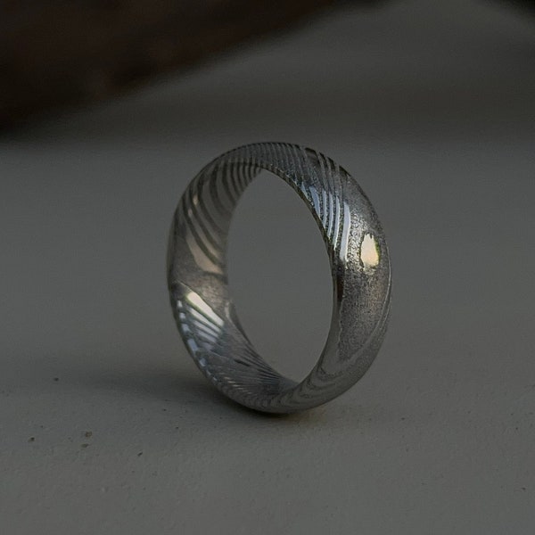 Damascus Ring - Etsy