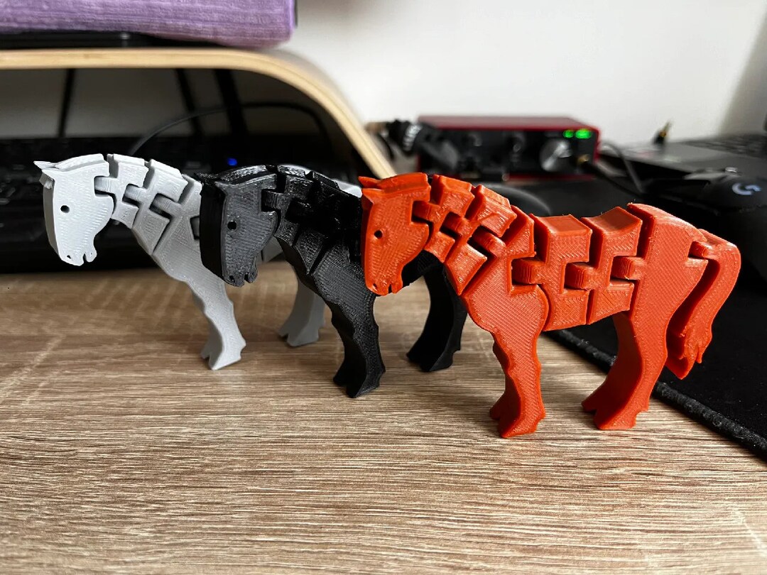 Flex Horse Cool ADHD Fidget Item Flexible Horse - Etsy