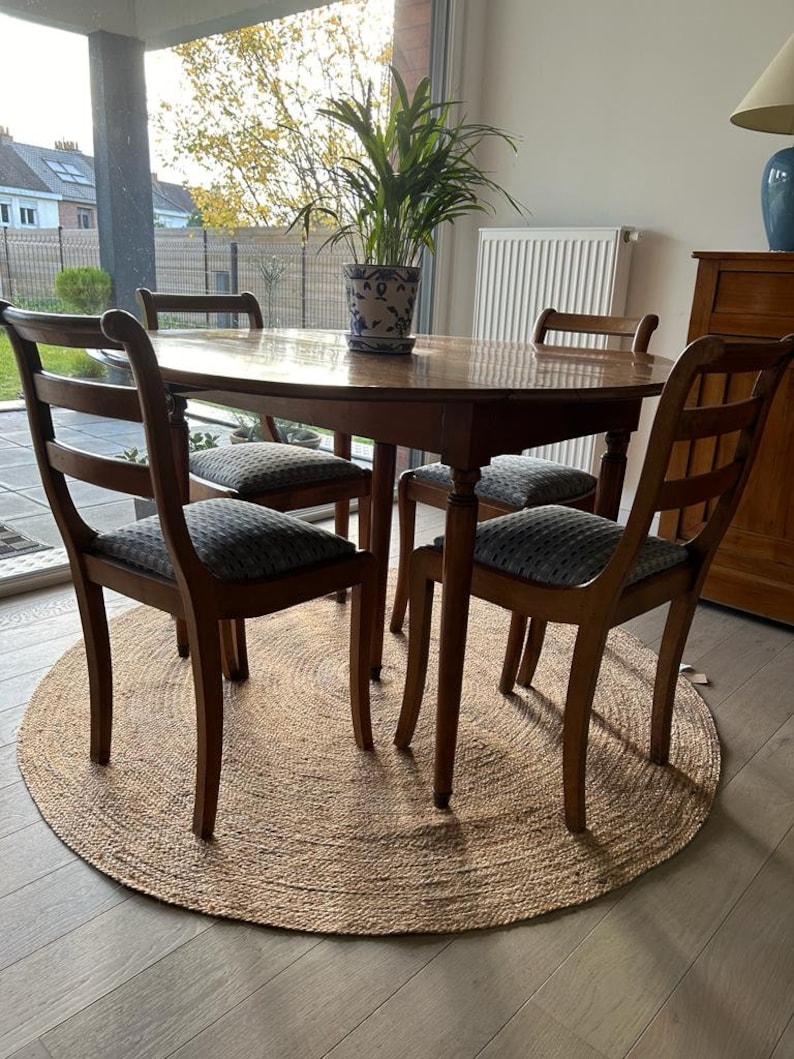 Tapis Rond En Jute Naturelle - Etsy