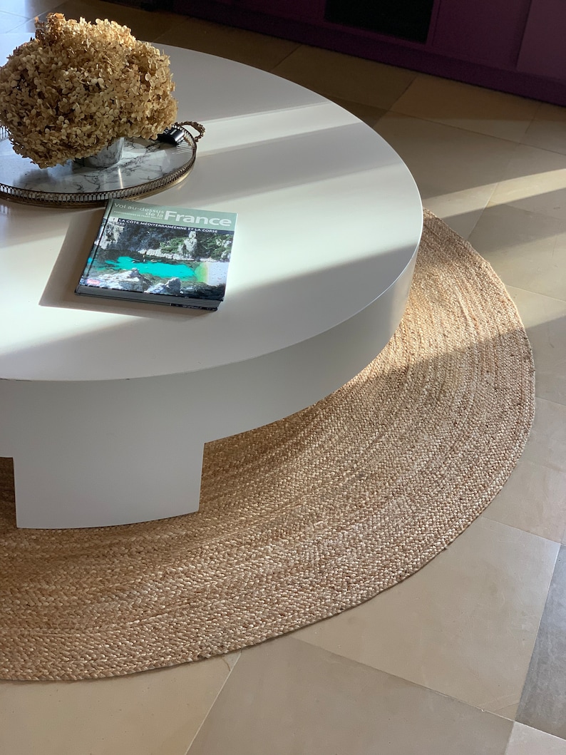 Tapis Rond En Jute Naturelle - Etsy