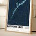 Raystown Lake Map Print, Pennsylvania Wall Art, Raystown Lake PA Poster ...