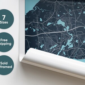 Dennis MA Map Print, Cape Cod Wall Art, Dennis Massachusetts Poster - Etsy