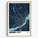 Quebec City Map Print, Canada Wall Art, Quebec City Poster - Etsy