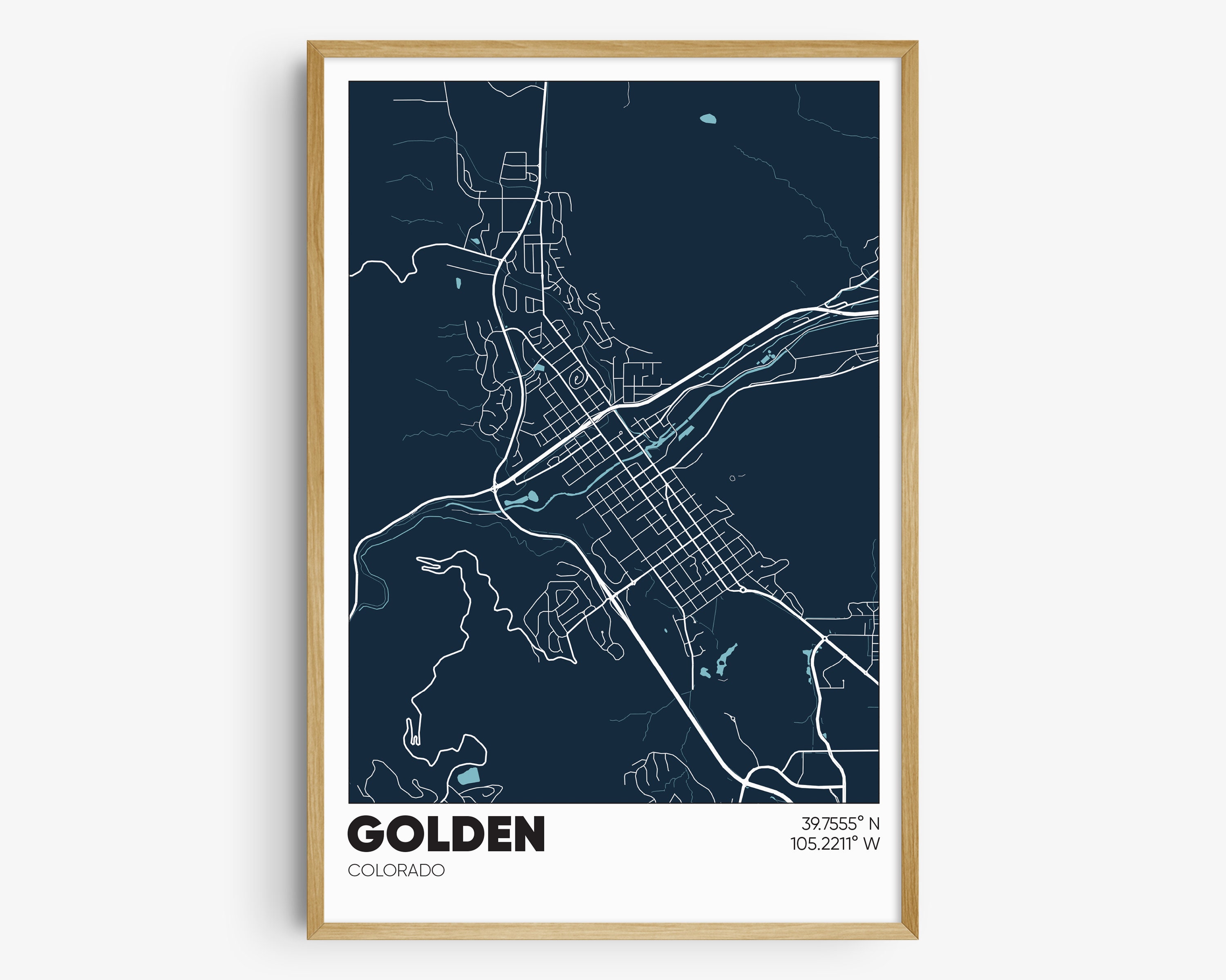 Golden CO Map Print, Colorado Wall Art, Golden CO Poster - Etsy