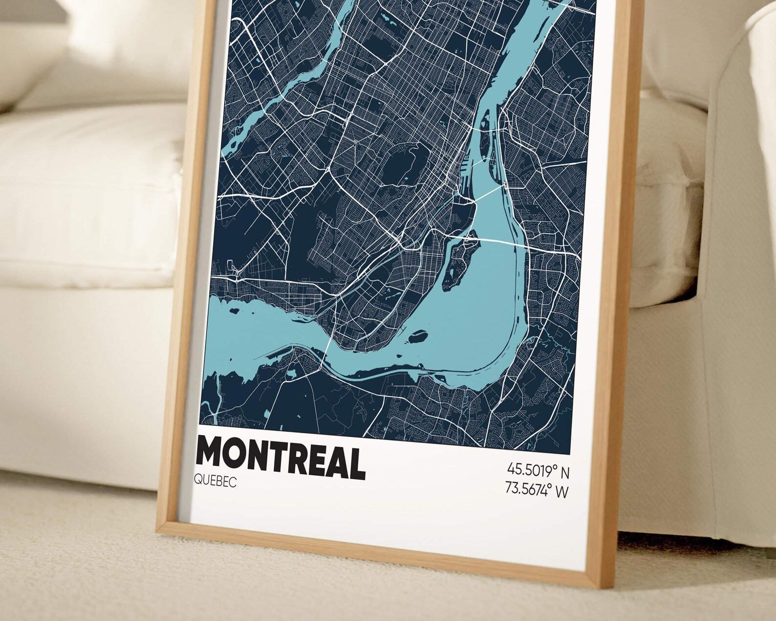 Montreal Map Print, Canada Wall Art, Montreal Quebec Poster - Etsy