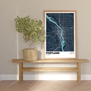 Portland Oregon Map Print, Oregon Wall Art, Portland OR Poster - Etsy
