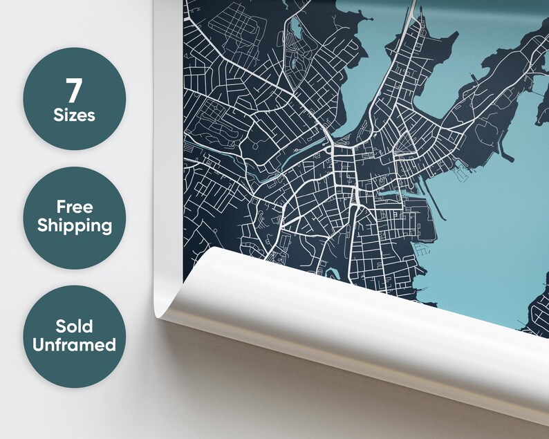 Salem MA Map Print, Massachusetts Wall Art, Salem MA Poster - Etsy