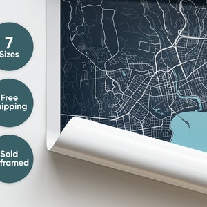 Custom City Map Print, Personalized Map, Any City Map Print ...