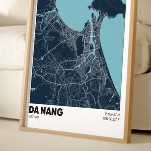 Da Nang Map Print, Vietnam Wall Art, Da Nang Vietnam Poster - Etsy