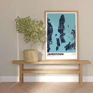 Jamestown RI Map Print, Rhode Island Wall Art, Jamestown Rhode Island ...